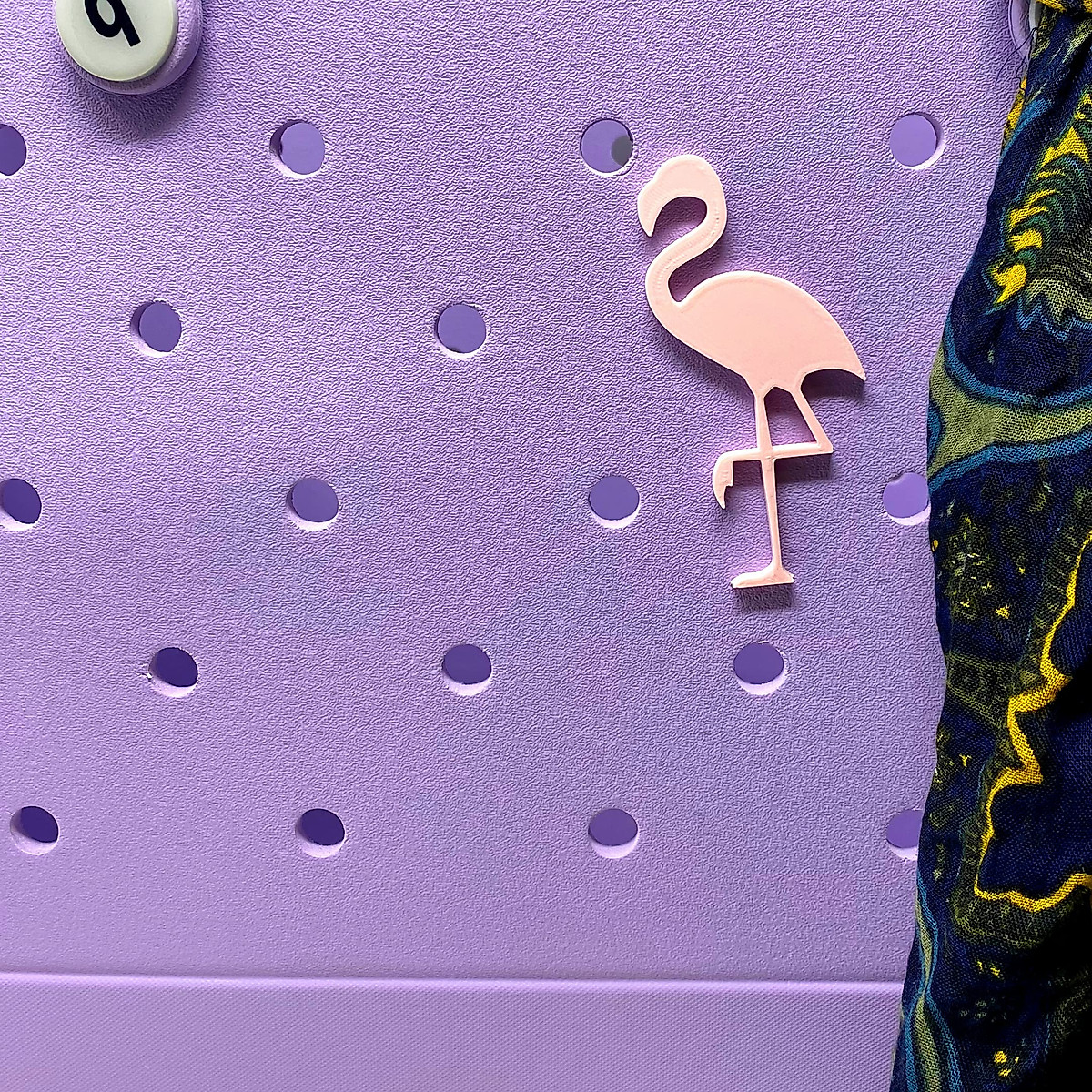 BOGLETS - Flamingo Charm Compatible with Bogg Bags, Simply Southern Totes, and Other Similar Beach Bags (Flamingo)…