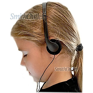 SmithOutlet 100 Pack Low Cost Classroom/Library Headphones