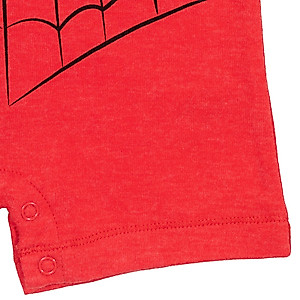 Marvel Avengers Spider-Man Toddler Boys Short Sleeve Romper Spiderman 5T