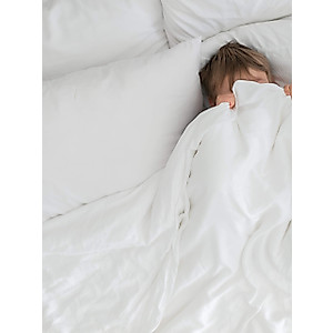 Cozy Earth Viscose from Bamboo Duvet Cover- Ultra Soft, Temperature Regulating, Size Twin, Color White