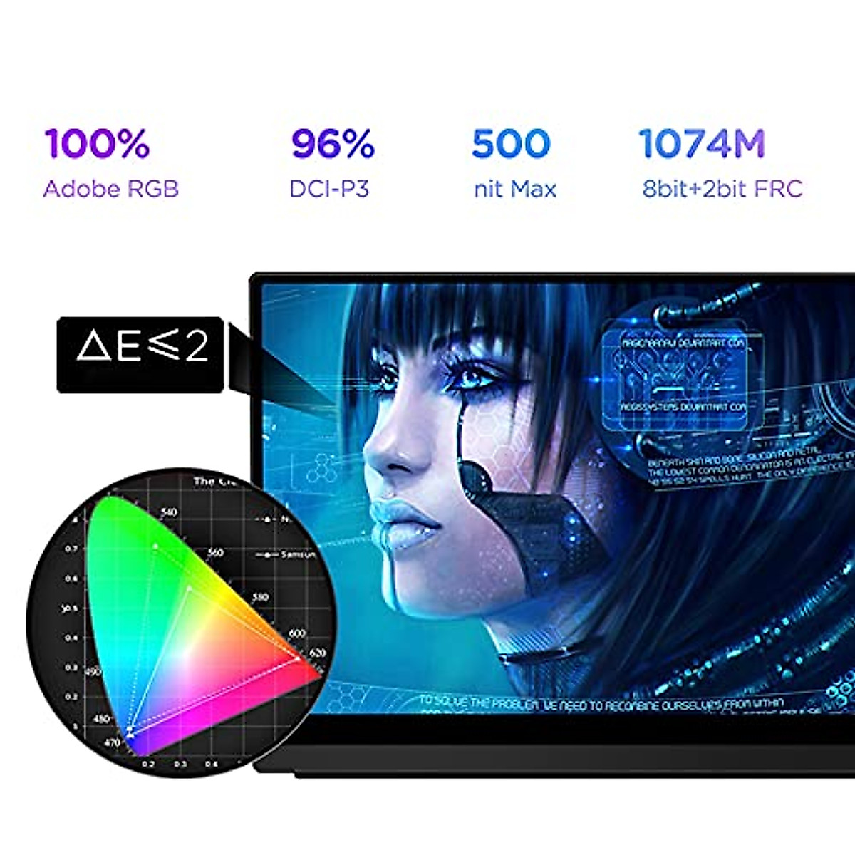 YIXIN2013SHOP Portable Monitor USB-C Portable Monitor 15.6'' 1080P HDR FHD IPS Touchable Computer Display with Storage Bag for Xbox PS4 Switch Laptop PC Phone Gaming Monitor (Color : Touch Screen)