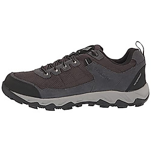 Columbia Men's Valley Pointe Waterproof Hiking Shoe, Shark/Monument, 11.5 Wide
