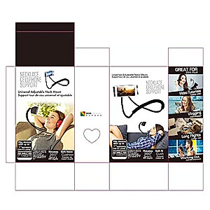 Leisure Desktop Mobile Phone Holder Tablet Lazy General Hanging Neck Type Hanging Bracket (Blue)