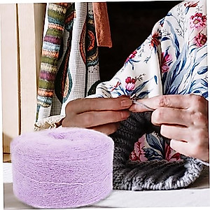 TEHAUX Yarn Knitting for Scarf Knitting Thread Crochet Thread DIY Crochet Yarn Thick Yarn Knitting Supplies Yarn for Crafts Simple Yarn Soft Hair Row Crochet Supplies Ball of Yarn Wool