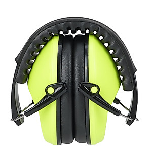 Retevis EHN009 Kids Ear Protection, Foldable Noise Reduction Earmuff with Adjustable Headband, Toddlers Children Autism Headphones,Ear muffs for Football Game, Concerts, Air Shows, Fireworks(Green)