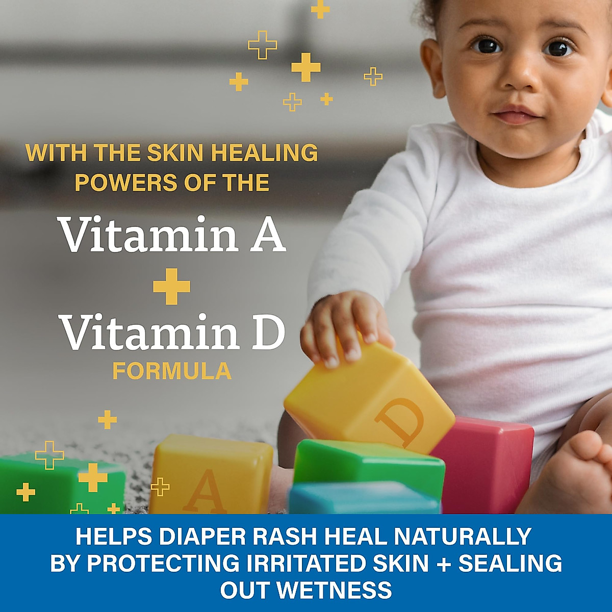 A+D Zinc Oxide Diaper Rash Cream - Soothes & Treats Diaper Rash - Zinc Oxide 10% Dimethicone 1% - Easy Spreading Cream for Baby - Healing Skin Ointment for Red, Irritated Skin - 4oz, 2 Pack