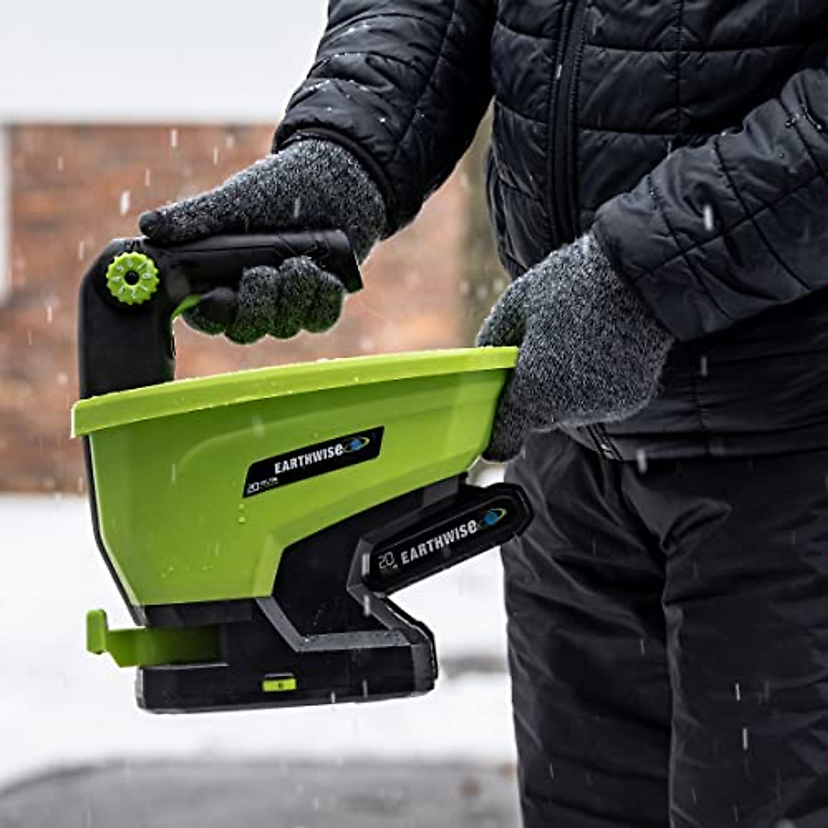 Earthwise SP001 20-Volt Cordless Electric Handheld Fertilizer Seed Garden Spreader (Tool Only)