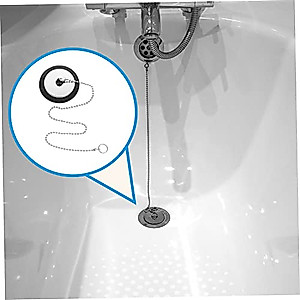 LIFKICH 2pcs Pool Stopper Bathroom Sink Strainer Hair Stopper for Tub Bath Plug Tub Plug Drainage Seal Cover Kitchen Sink Drain Strainer Sink Stopper Sink Sealing Plugs Black Rubber