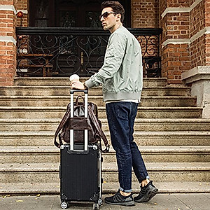 Travel Laptop Backpack, Laptop Backpack for Women Men,Genuine Leather Business Anti Theft Durable Laptops Backpack Water Resistant College School Fits 13 Inch Laptop and Notebook