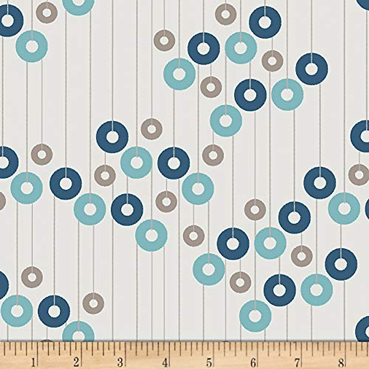 Art Gallery Fabrics Art Gallery Playground Tire Swing Marble Fabric, White