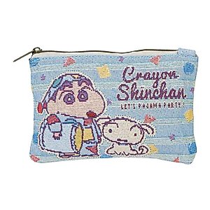 I Planning Crayon Shin-chan Gobelin Weave Flat Pouch Pajamas W7.9 x H 5.1 inches (20 x 13 cm) K4265B