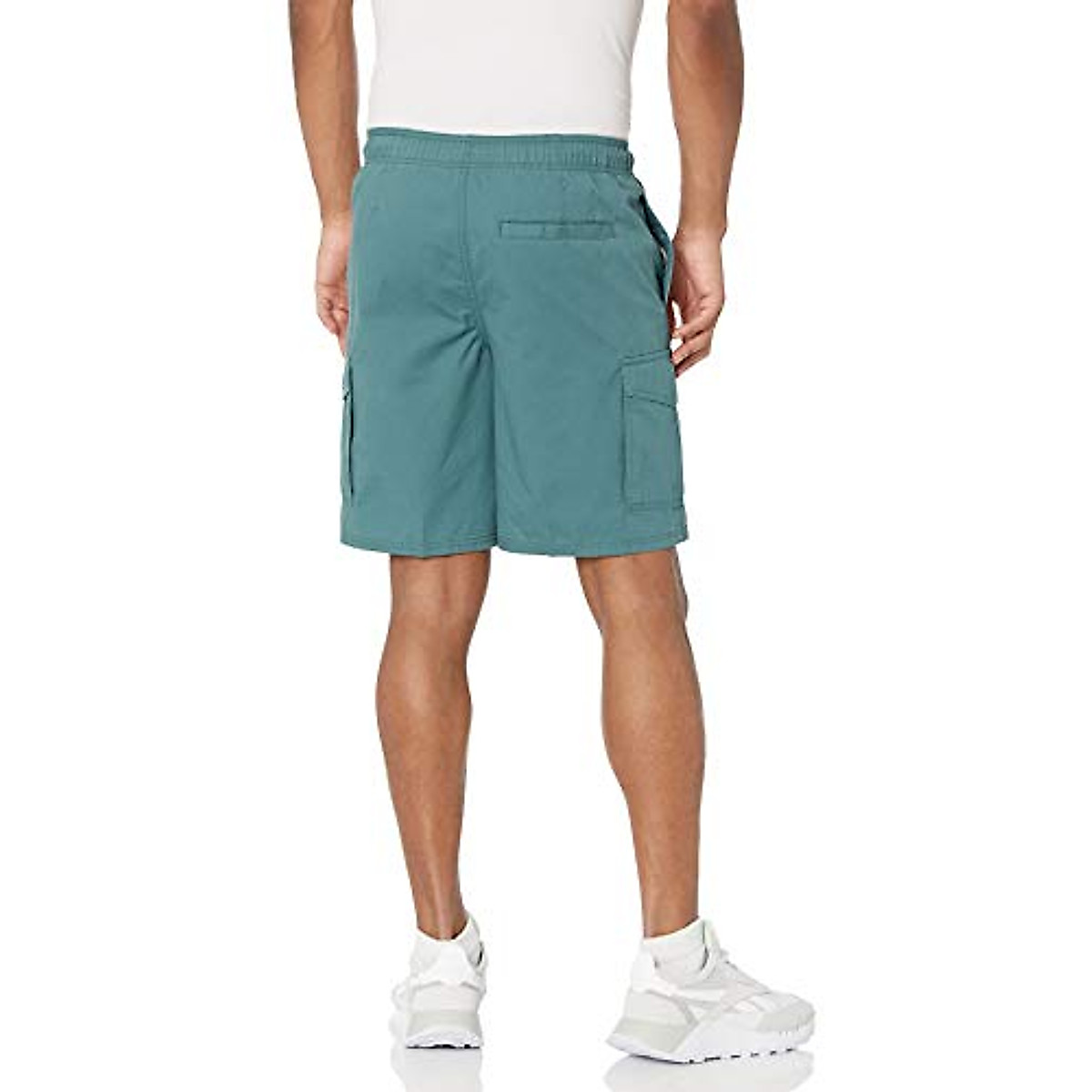 Amazon Essentials Men's 9" Elastic Waist Cargo Short, Sage Green, Large