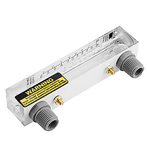 Water Meter Water Flow Meter Flow Meter Water Flow Meter for Rv Flow Sensor,Panel Type Glass Liquid Flowmetre Water Flow Measuring Meter 0.2-2GPM/1-7LPM