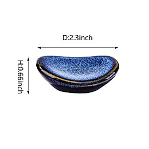 Japanese Antique Chopstick Rest, Ceramic Chopsticks Holder set of 5