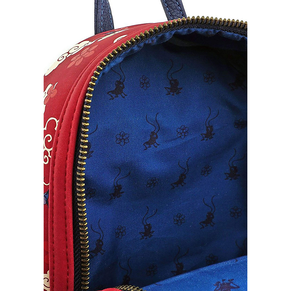 Loungefly Mushu Cloud Print Mini Backpack, red, Standard