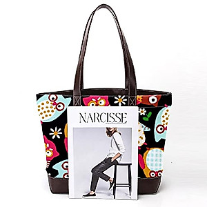 TFCOCFT Purses for Women, Tote Bag, Bags for Women, Womens Handbags, abstract colorful bird leaves pattern