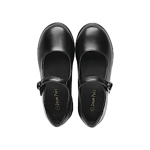 DREAM PAIRS Girls Mary Jane Flats School Uniform Dress Shoes,Size 2 Little Kid,Black,KFL217