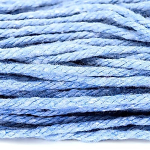 24 oz Loop-End Cotton Mop Head, Heavy Duty Mop Refills, 6 Inch Headband, Mop Head Replacement for Home, Industrial and Commercial Use (Blue)