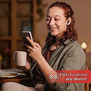 Aiwa Sport in Ear Wireless Earbuds with Bluetooth 5.0, 10mm Drivers, 30 Foot Range, 4 Hour Battery Life, Perfect for Workout, Premium Sound (Red)