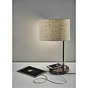 Adesso Oliver Wireless Charging Table Lamp