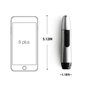 MICPANG Nose Hair Trimmer for Men and Women Ear and Nose Hair Clipper Professional Painless Eyebrow and Facial Hair Trimmer Battery-Operated with Washable Head