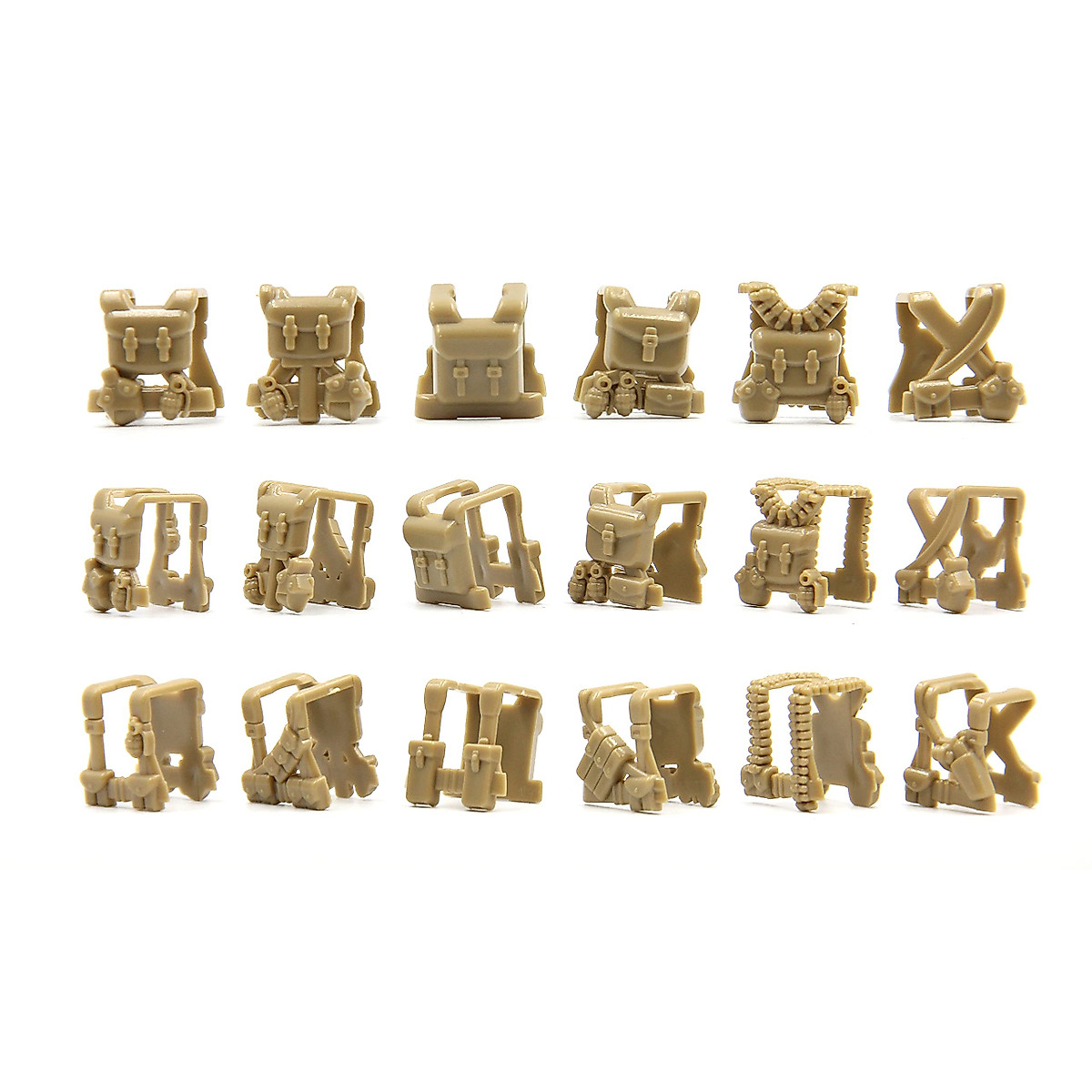 MAGMA BRICK War Equipment, Sandbag and Weapon in World War II Compatible Building Block Figures