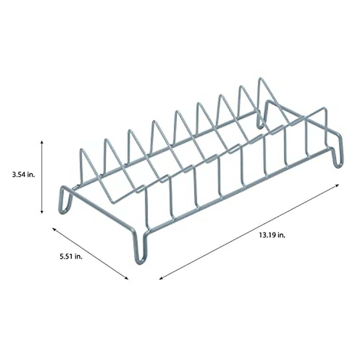 Kitchen Details 8 Section Lid Organizer | Holds Plates | Cutting Boards | Pantry & Cabinet Storage | Grey