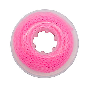 Orthodontic Braces Rubber Chains Power Chains, Dental Rubber Chains Power Chains for Braces,Orthodontic Spool Elastic Rubber Band C/S/L 4.5M (C,Pink)