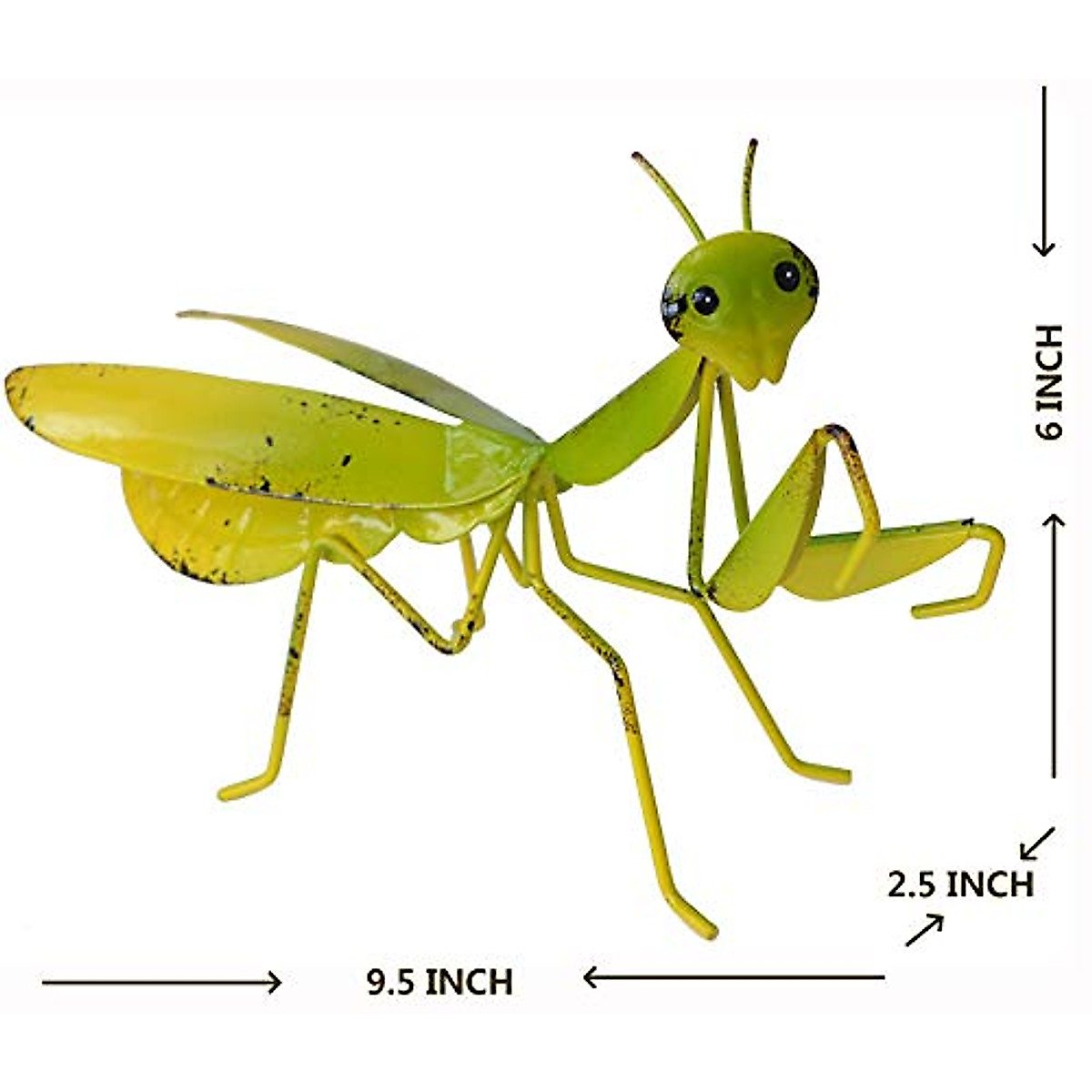 GIFTME 5 Metal Mantis Garden Yard Art Decor Set of 2 Lawn Patio Tree Ornaments Sculpture