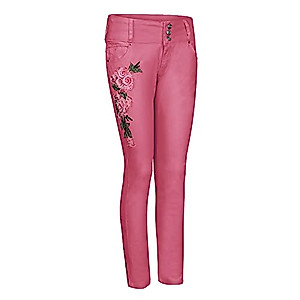 OVERMAL 4t Waterproof Pants Colorful Club Rompers Trousers Skinny for Men 0-3 Months Baby Girl Pants Hot Pink