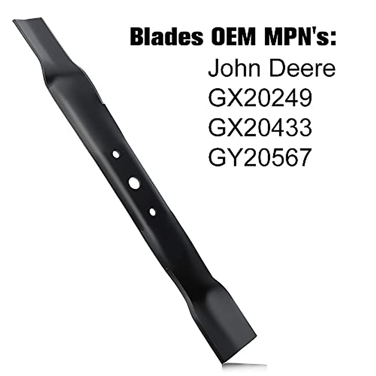 Grasscool L110 42 inch Mower Blades for John Deere L118 L111 L100 Scott's L1742 Sabre 42'' Cut Deck Mower Replace for GX20249 GX20433 GY20567