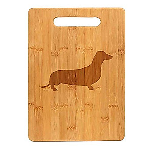Bamboo Wood Cutting Board Dachshund