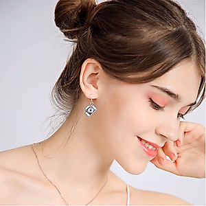 FUSTMW Photographer Gift Camera Infinity Love Charm Y Necklace Travel Jewelry Photography Gifts (Camera earring)