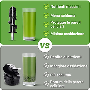 Masticating Cold Press Juicer Machines: Easy Clean Small Mouth Cold Pressed Juicers for Fruit - Kitchen Aid Professional Juicing Estractor for Vegetales - Slow Speed Electric Horizontal Juice Presser