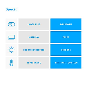 ZEBRA 4 x 6 in Direct Thermal Paper Labels Z-Perform 2000D Permanent Adhesive Shipping Labels 1 in Core 6 rolls 10031643SP