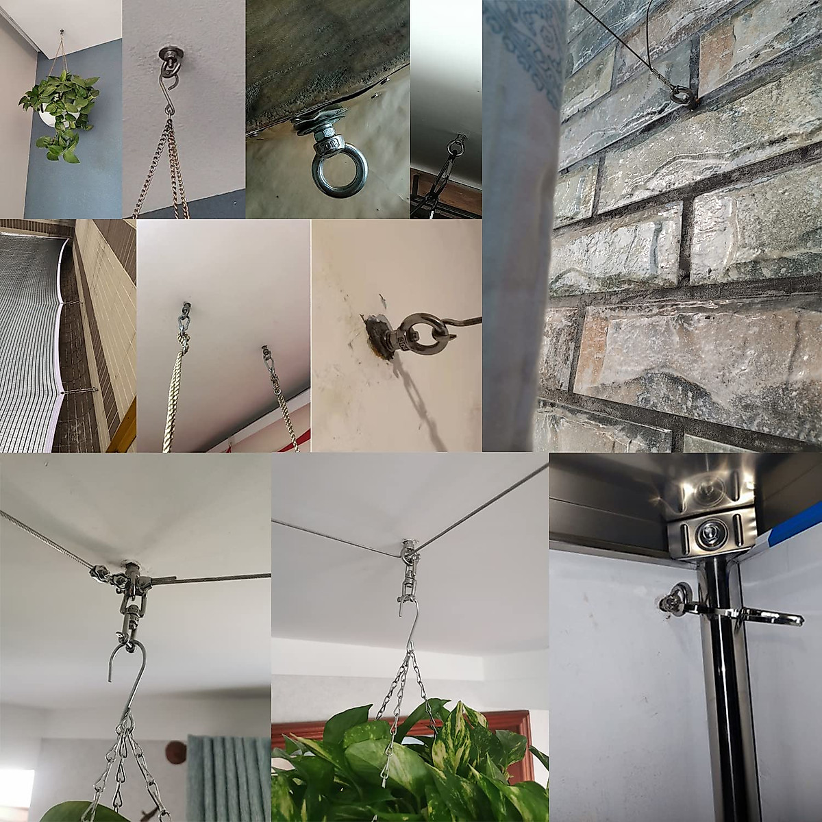 MroMax Expansion Lifting Eyebolt M10x70mm Eye Ring Bolt 3.94" Length 304 Stainless Steel Expansion Bolts with Nuts Eye Hooks Anchor Fastener for Concrete Wall Masonry Ceiling Silver 1Pc