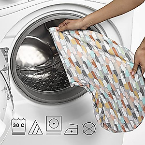 Boppy Nursing Pillow Cover—Original Neutral Gray Brushstrokes Cotton Blend Fabric Fits Bare Naked, Original and Luxe Breastfeeding Pillow Awake Time Only