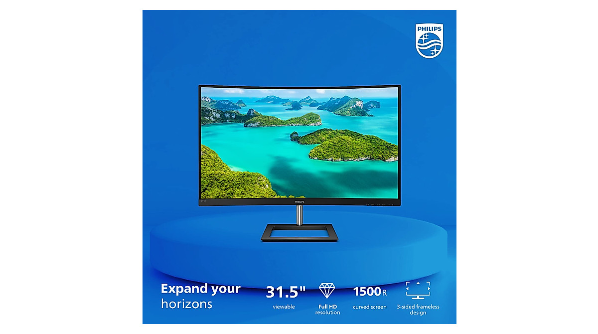 PHILIPS 322E1C 32" Curved Monitor - Immersive Full HD