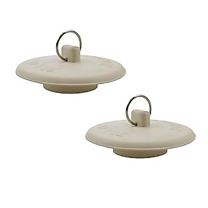 Pufguy 2pcs Rubber Drain Stopper White Sink Rubber Stopper Rubber Sink Stopper Kitchen Drain Drain Stopper Utility Sink Stopper Sink Drain Stopper for for Kitchen Bathroom or Laundry
