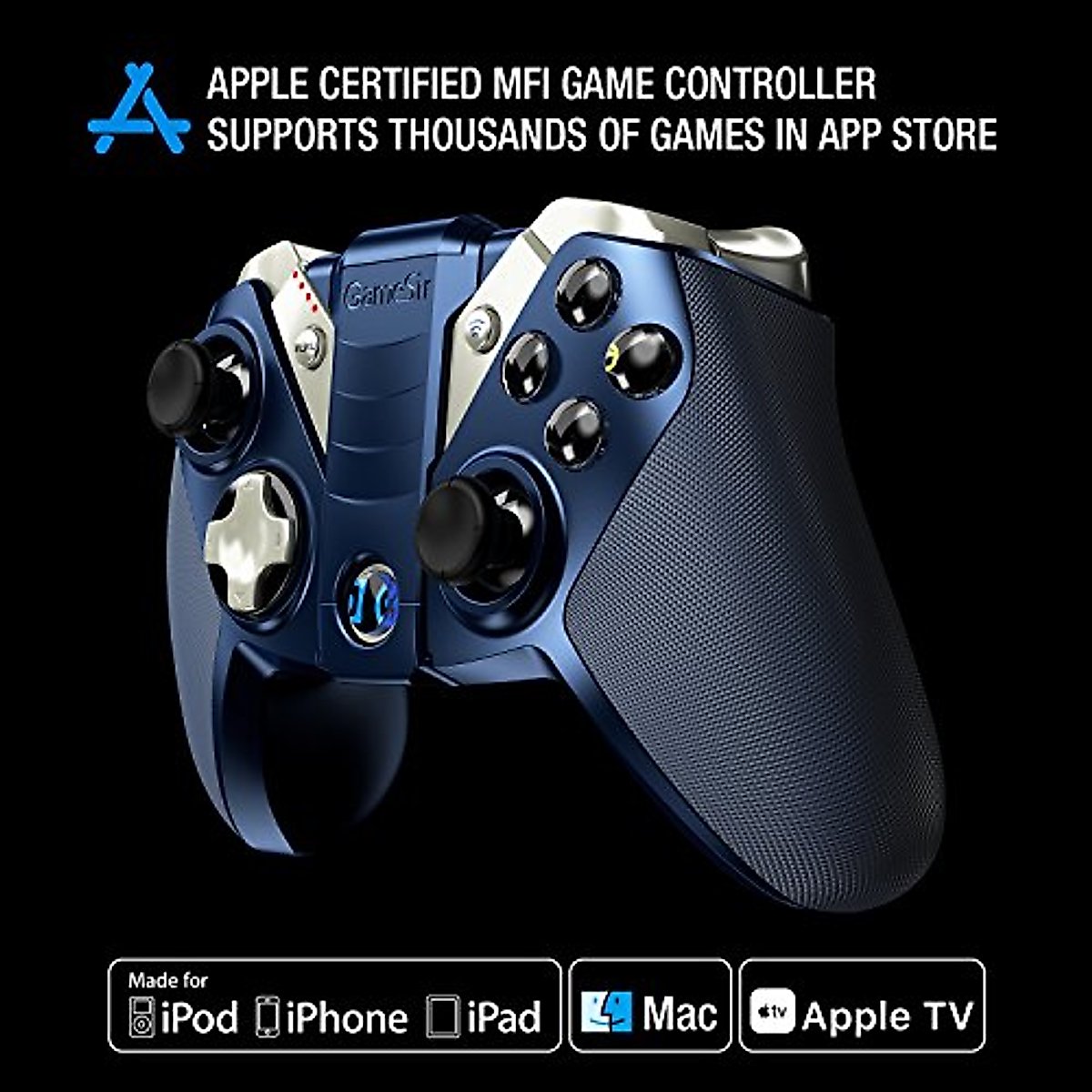 GameSir M2 Gaming Controller Gamepad Compatible with Apple TV, iPhone, iPad, iPod touch, Mac, Tello Drone