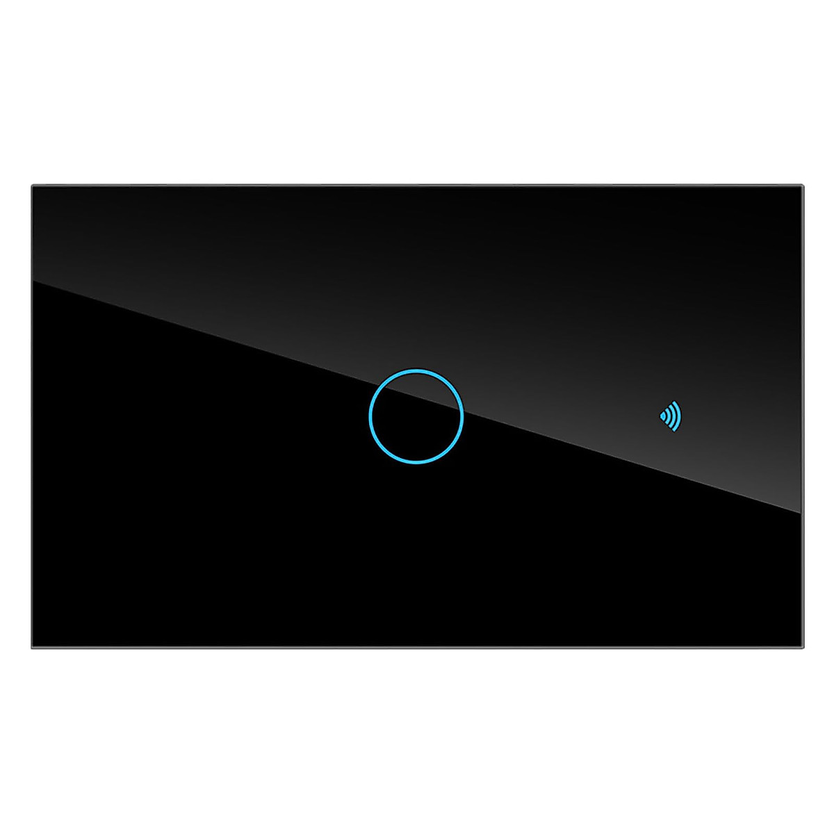 Dioche Smart Light Switch, Switch Single Circle for 1-Way AC for, Home or Nest 100-250V(Black)