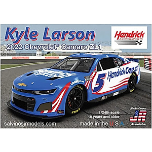 Salvinos Jr Models HMC2022KLP 1/24 Scale 2022 Camaro ZL1 #5 Kyle Larson Plastic Model Kit - Assembly Required