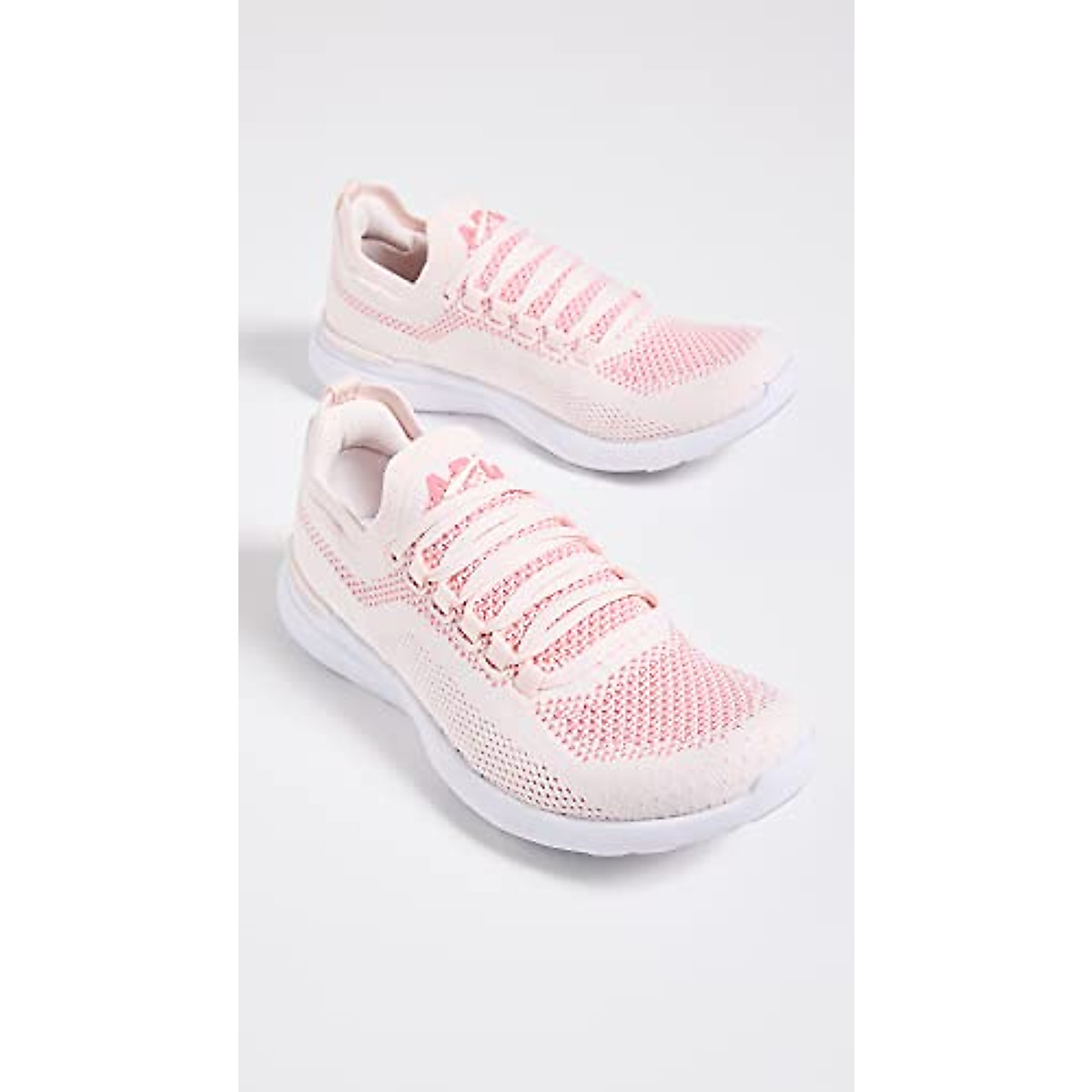 APL: Athletic Propulsion Labs Women's Techloom Breeze Sneakers, Cream/Fire Coral/White, 7 Medium US