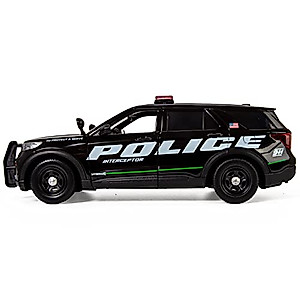 All Star Toys 2022 Ford Explorer Police Interceptor Utility Promo 1:24 Diecast Model Car Exclusive Motormax 76992