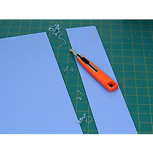 NT Cutter Multi-Use Plastic Cutter with Plastic Cutting Blade and Precision Knife Blade, 1 Cutter (M-500P)