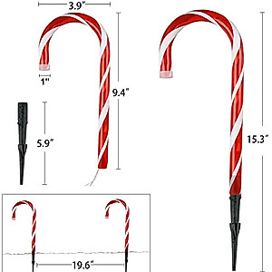 Christmas Candy Cane Lights,5pcs USB Christmas Candy Cane Lights， Outdoor Warm Led Home Garden Pathway Yard Lawn Lights， New Year Christmas Decor