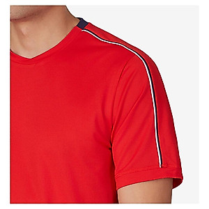 Fila Essentials Heritage Jacquard Mens Tennis Shirt - Navy 412 / L