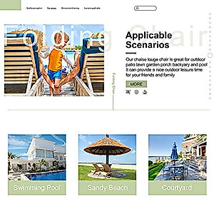 QAQA Patio Double Chaise Lounge Chairs Set of 2, Outdoor Adjustable Steel Textiline Folding Reclining Lounge Chair Outdoor Lay Out Chairs for Lawn Garden Pool Beach Yard Gray