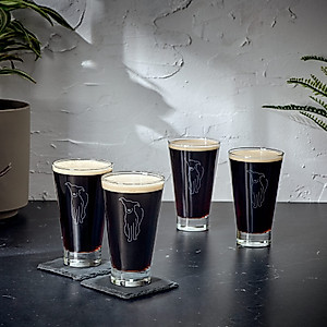 Libbey Modern Pets Arlo Hi Ball Glasses, 14 ounce, Set of 4