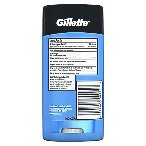 Gillette Cool Wave Clear Gel Antiperspirant and Deodorant 3.8 Oz each 2-Pack Packaging May Vary